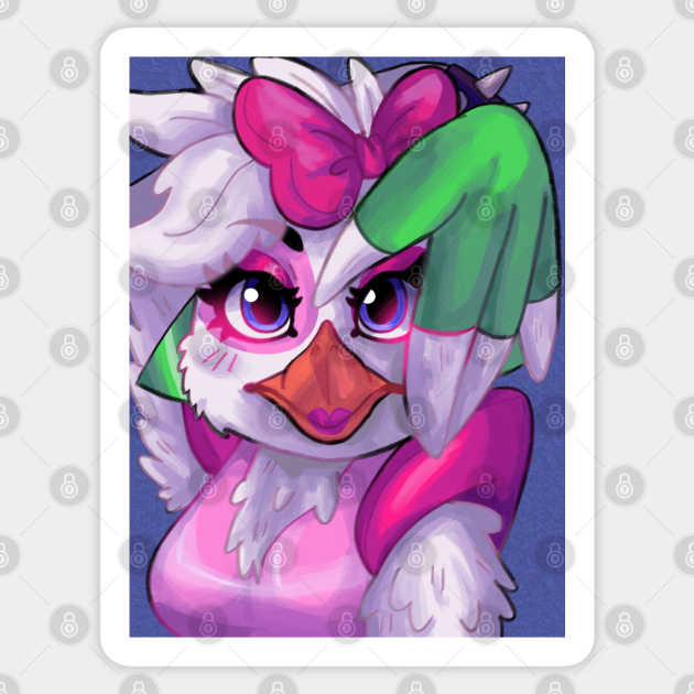 Glamrock Chica Rockstar Row Poster Fnaf Sticker Teepublic